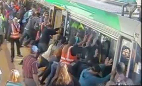 The train that rocked – people power frees trapped person – Bryony Taylor