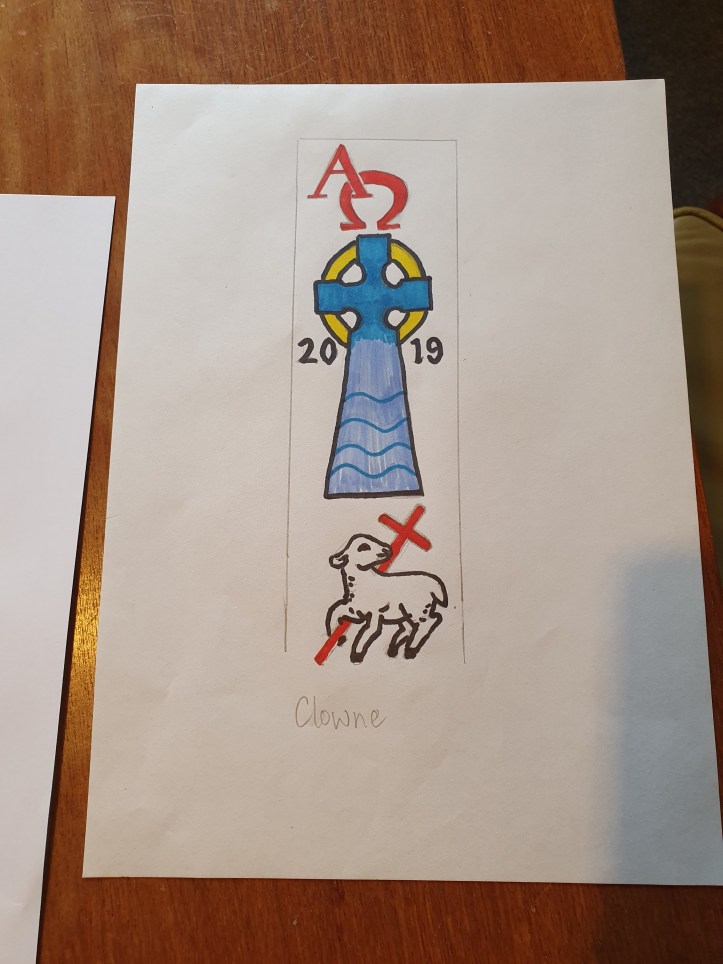 Painting the Paschal Candle – a DIY guide – Bryony Taylor