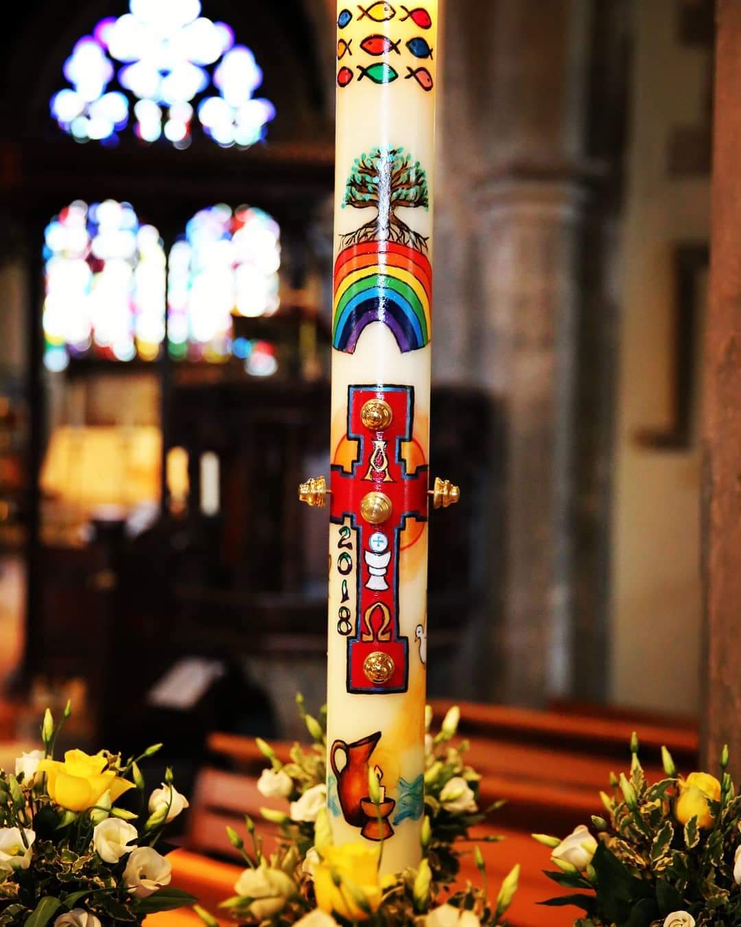 Painting the Paschal Candle – a DIY guide – Bryony Taylor